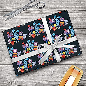 GRAPHICS & MORE Blue's Clues Friend Group Gift Wrap Wrapping Paper Rolls