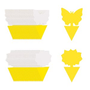 ALLRoad Fungus Gnat Sticky Traps for Plant 54 Pcs Fruit Fly Trap Yellow Sticky Gnat Killer for Indoor Outdoor Catch Bug, Whitefly, Mosquitos, Flying Insects