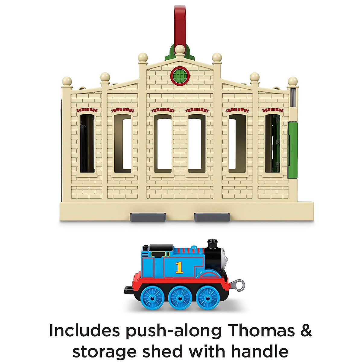 Thomas & Friends Connect & Go Thomas Shed, Push-Along Train Engine with take-Along Storage shed for Preschool Kids Ages 3 Years and up