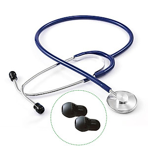 10Pcs Ear Tips for Stethoscopes, Silicone Ear Tips Replacement Comfortable Stethoscope Ear Pieces Ear Tips Earbuds Replacement Parts Stethoscope Earplugs