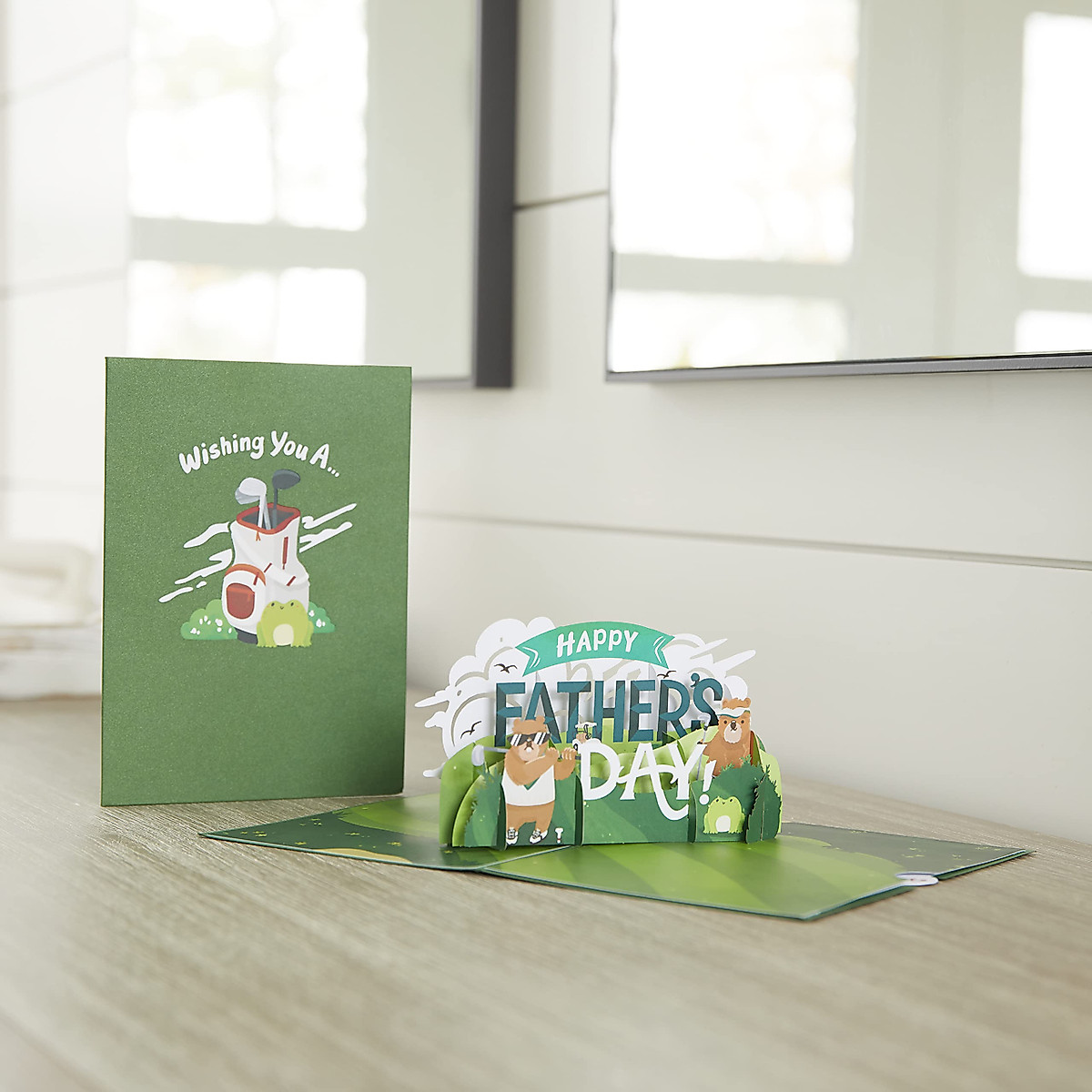 Lovepop Father’s Day Golf Pop-Up Card – Father’s Day Card – Handcrafted 3D Pop-Up Greeting Card for Him – Father’s Day Love Card, 5 x 7”