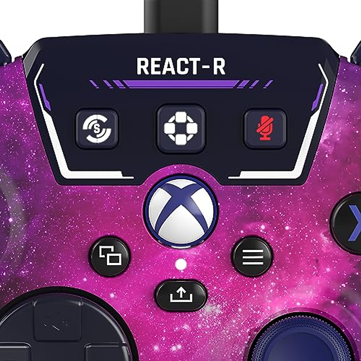 Turtle Beach REACT-R Wired Game Controller – Officially Licensed for Xbox Series X & S, Xbox One, and Windows 10|11 PC’s – Nebula