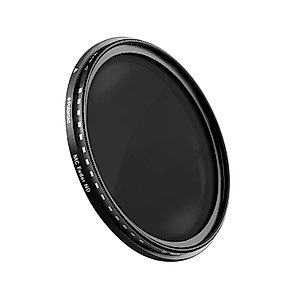 Polaroid Optics 58mm Multi-Coated Variable Range [ND3, ND6, ND9, ND16, ND32, ND400] Neutral Density Fader Filter ND2-ND2000 - Compatible w/ All Popular Camera Lens Models
