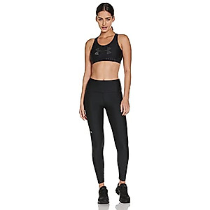 Under Armour Women's Standard HeatGear High No-Slip Waistband Pocketed Leggings, Black (001)/White, X-Large