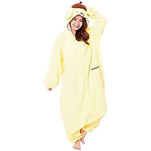 SAZAC Kigurumi - Pompompurin - Onesie Jumpsuit Halloween Costume (X-Large)