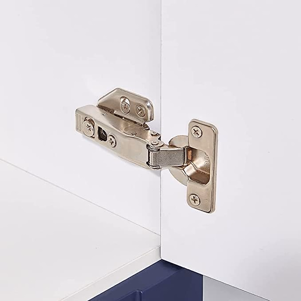 18 Inch Bathroom Vanity with Sink, Small Bathroom Sink Vanity Combo, Blue Bathroom Vanity Cabinet Set, Modern Bath Vanity for Small Space, 1 Door and 1 Drawer