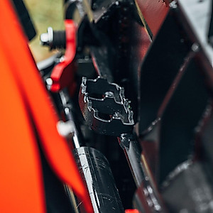 Titan Attachments 72" Bucket Attachment, Tractor & Skid Steer Quick Tach Accessory, High Volume Light Material Bucket, 0.5" Thick Skid Steer & Tractor Bucket Cutting Edge, for Snow & Light Materials