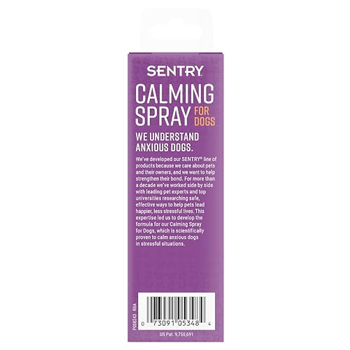 SENTRY PET Care Sentry Calming Spray for Dogs, Uses Pheromones to Reduce Stress, Easy Spray Application, Helps Dogs with Separation, Travel, Loud Noises, and Anxiety, Packaging May Vary
