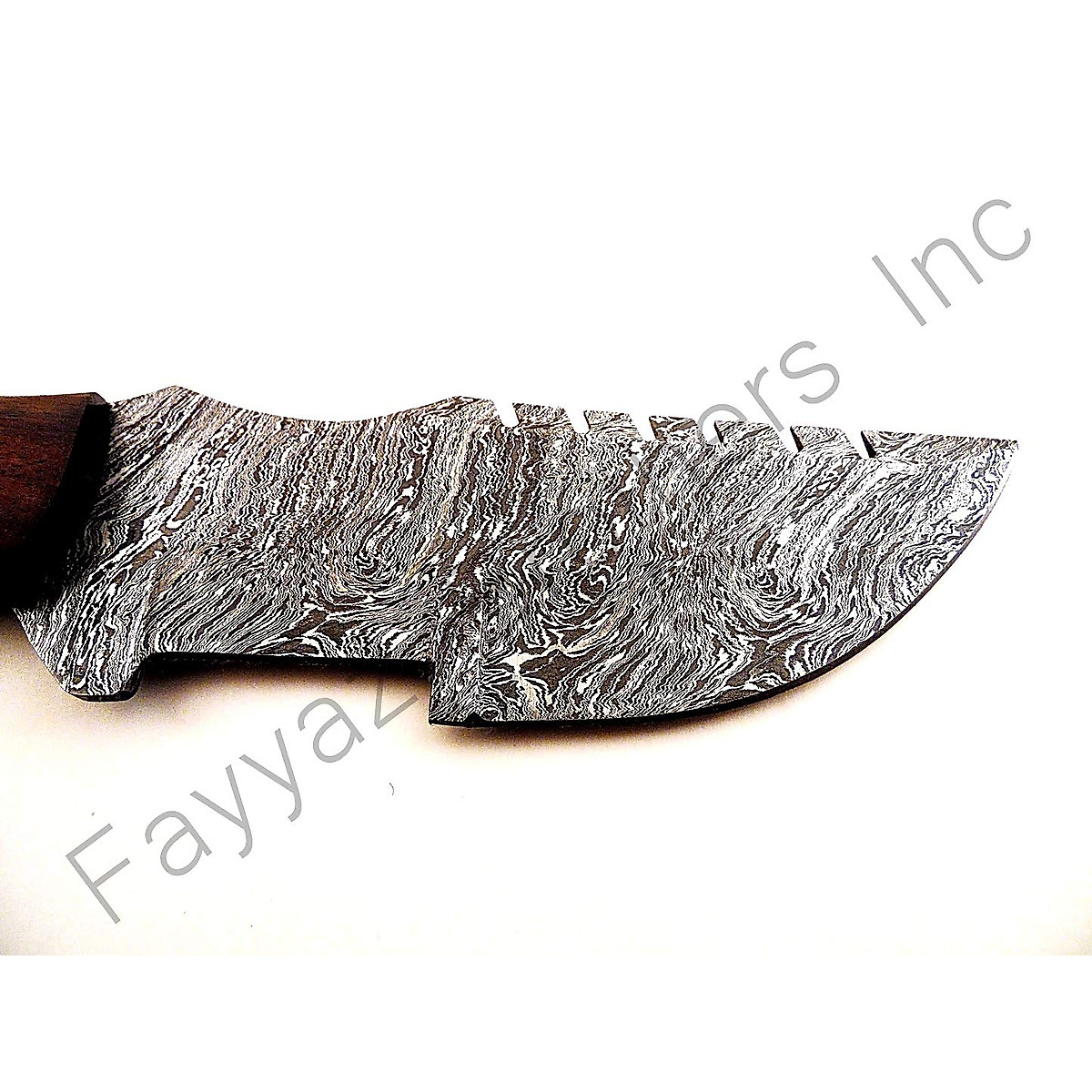 FAYYAZ BROTHERS Custom Made Damascus Steel Hunting Knife/Tracker Knife FBK-15306, 307, 308, 309, 310, 311, 312, 313 and 314 (Rose Wood)