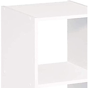 ClosetMaid 895300 Decorative Home Vertical Stackable 2-Cube Organizer Storage with Open Back Panel Design, 31-Inch, White (3 Pack)