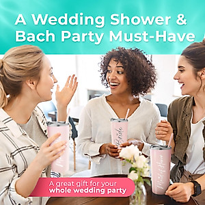 SassyCups Bride Tumbler Cup | Vacuum Insulated Stainless Steel Drink Cup for Bride to Be Gifts | Bridal Shower Gift | Bachelorette Gifts | Engagement Gifts | Valentines Day Gifts