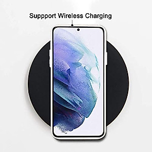 J.west Galaxy S21 Case 5G 6.2-inch, Luxury Sparkle Glitter Translucent Clear Opal Pearly Thinfoil Design Shiny Graphic Print Soft Silicone Cover for Women Girls Slim TPU Protective Phone Case Colorful