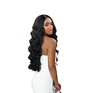 BUTTA LACE Sensationnel Human Hair Blend - Curly Body 26" (1B)
