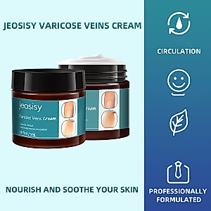 jeosisy Varicose Vein Cream - Varicose Veins Cream for Legs, Varicose & Spider Veins Soothing Leg Cream