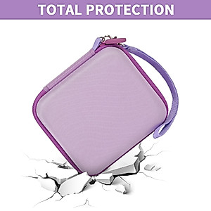 PAIYULE Kids Camera Case for Instant Cameras - Storage Holder Bag Compatible with Digital Video Cameras for Girls and Toddlers - Purple