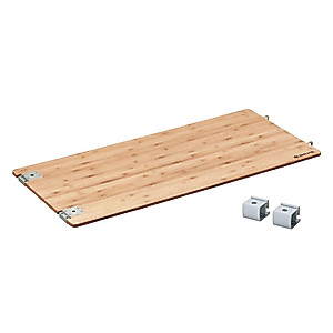 Snow Peak IGT Bamboo Table Long, CK-117TR, Designed in Japan, Made of Laminated Bamboo, for Snow Peak Iron Grill Table System, Lifetime Product Guarantee