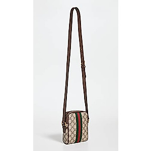 Gucci Women's Pre-Loved Ophidia Mini Messenger, Gg Supreme, Brown, One Size