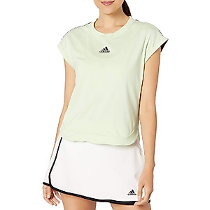 adidas Ny Tennis Tee, Glow Green/Black, Large