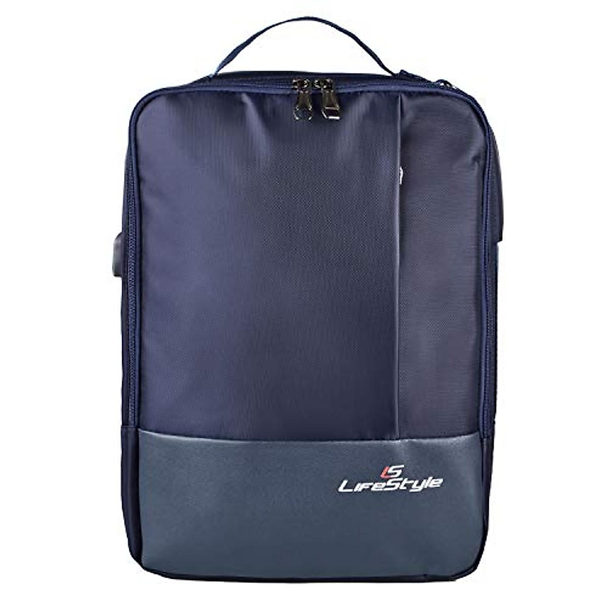 LS LifeStyle Leather 3 in 1 Backpack USB Briefcase Waterproof 15.6 Laptop Bag