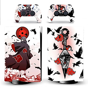 Skins for PS5 Digital Edition Skin Anime Console and Controller Sticker Wrap Vinyl Cover Compatible with PlayStation 5 Digital Edition