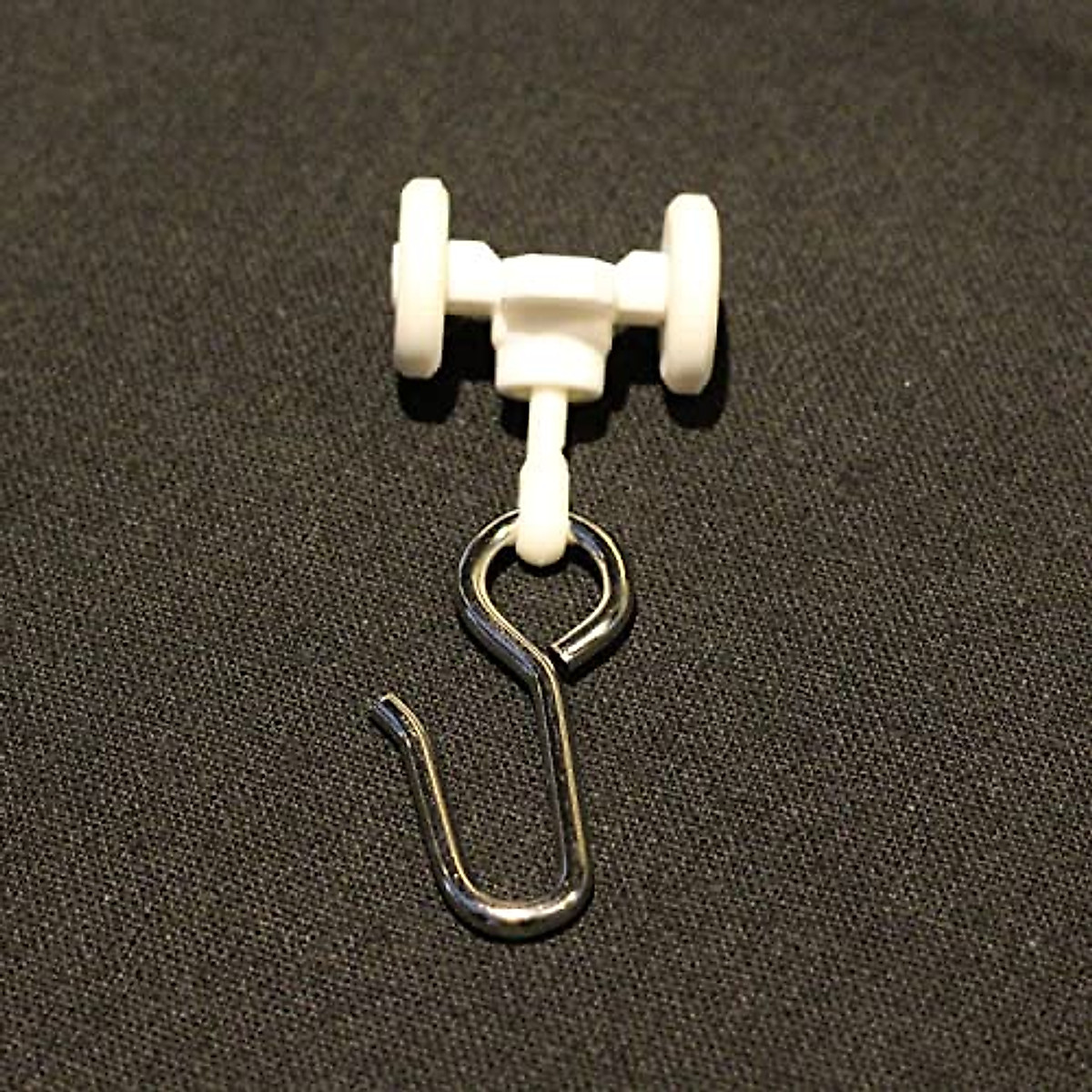 Room/Dividers/Now Ceiling Curtain Track Set - Comes with Track, Roller Hooks, Installation Hardware, Saw, and End Cap and Curtain Rail Ceiling Gliders Set - Plastic Body and Wheels with Steel Hook