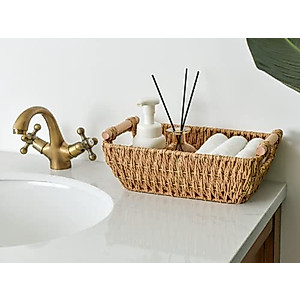 StorageWorks Round Paper Rope Storage Baskets