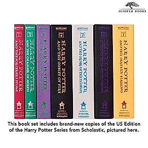 Juniper Books Harry Potter Boxed Set: Slytherin Edition | 7-Volume Hardcover Book Set with Custom Designed Dust Jackets | Author J.K. Rowling | Includes all 7 Harry Potter Series Books