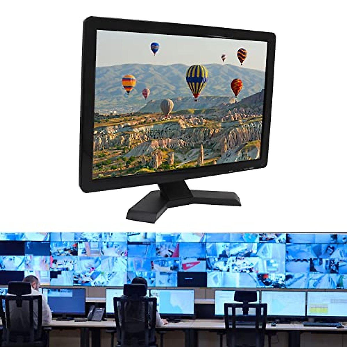 CCYLEZ 19 Inch Monitor, Capacitive Touchscreen, 16:10, LED Color Screen, 1440 X 900, VGA AV BNC USB DC HD Multimedia Interface, Two Speakers, with Remote Control
