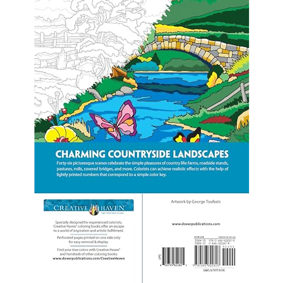 Creative Haven Country Scenes Color by Number Coloring Book (Adult Coloring Books: In The Country)