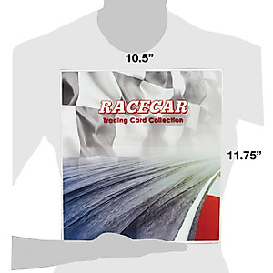 UniKeep Nascar Themed Collectible Card Storage Binder Complete With Collector Card Storage Pages (Track)