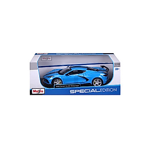 Maisto 1:18 Special Edition 2020 Chev Corvette Stingray Z51 (High-Wing) Blue
