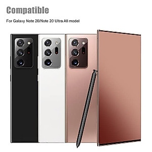 Samsung S-Pen Replacement for Galaxy Note 20 and Note20 Ultra 5G S Pen Stylus, Bluetooth (EJ-PN980), Includes Microfiber Cloth - Bulk Packaging - (Copper)