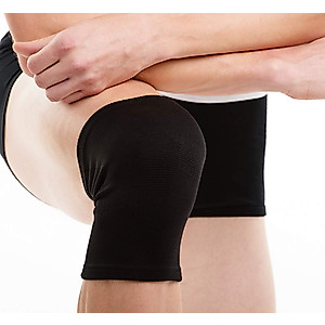 Tektrum CLOSED ELASTIC KNEE SLEEVE - BLACK, MEDIUM