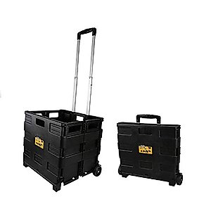 Olympia Tools 85-010 Grand Pack-N-Roll Portable Tools Carrier with Telescopic Handle, 80 Lb. Load Capacity, Black