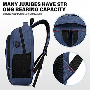 JUNJIE Laptop Backpack-15.6 Inch Water Resistant Padded Computer Bag for Collegefor Work, School, College, Nurse, Travel Daypack Purse Backpack (grey)