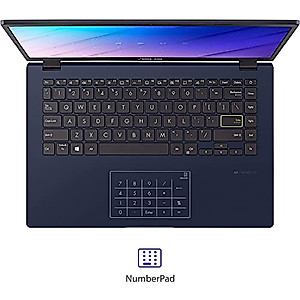 ASUS 14" Ultra Thin FHD PC Laptop, Intel Celeron N4020, 4GB RAM, 128GB, NumberPad, 1 Year Microsoft 365, Windows 11 Home in S Mode, Star Black + Accessories