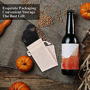 3 PACK Stainless Steel Flat Bottle Opener, Beer Bottle Opener, 7inch, Black, with Exquisite Packaging, for Kitchen, Bar or Restaurant