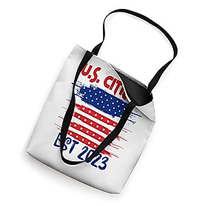Proud Citizens US American New Citizenship Gifts USA Flag Tote Bag
