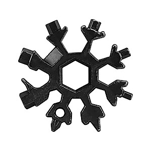 Freeman P18N1ST 18-in-1 Snowflake Multi-Tool Keychain Set (2-Pack) – Flathead Screwdriver, Phillips Screwdriver, Hex Driver, Wrench, Twine Cutter, Box Cutter and Bottle Opener