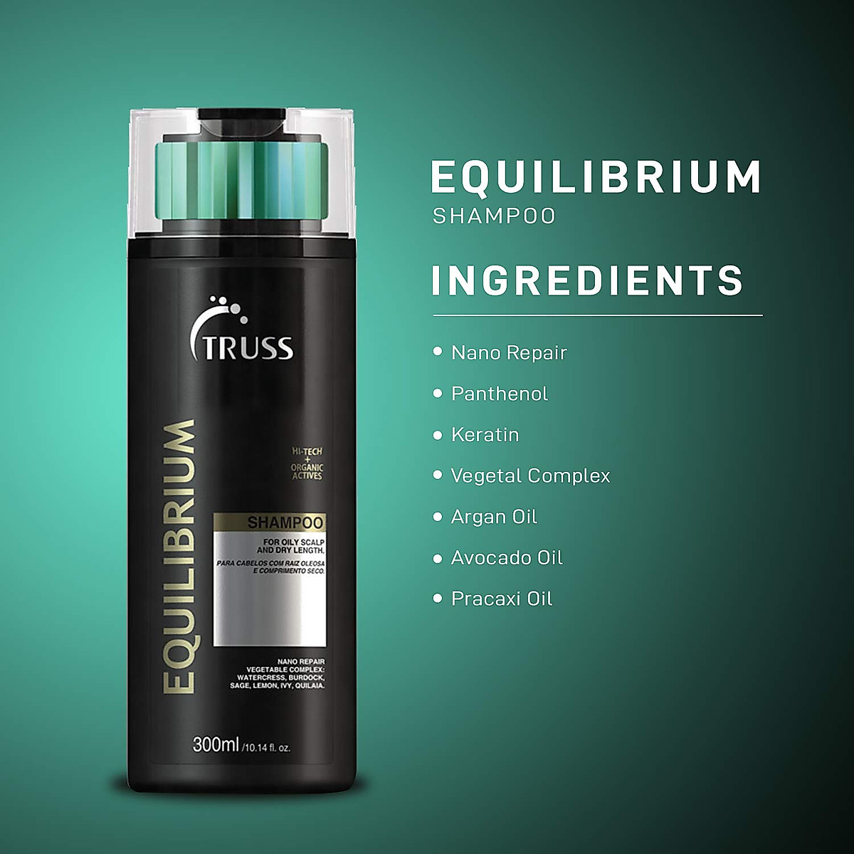 TRUSS Equilibrium Conditioner and Shampoo Set Bundle with Scrub Therapy Scalp Exfoliant Treatment