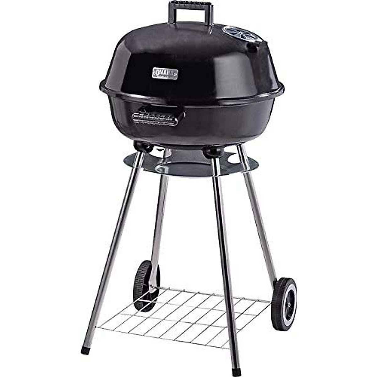 Duke Grills Omaha Charcoal Kettle BBQ Grill - 18” x 31” X 23” - 247 sq-in cooking surface - Cook 9+ burgers - Lid Hook - Stable 4 Leg Design - Heat Resistant Handles - Duals Vents - Ash Catcher