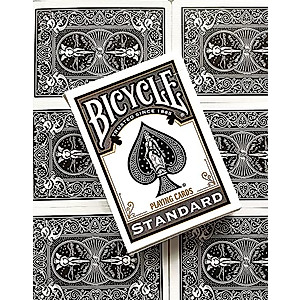 Bicycle Black Playing Cards, Standard Index, 1 Deck