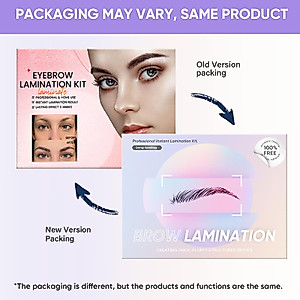 Brow Lamination Kit, At-Home Professional Eyebrow Lamination for Fuller and Thicker Brow, 6-8 Weeks Long Lasting Results