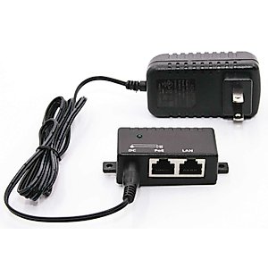 PoE Texas POE-1-48v15w | Single Port PoE Injector for Power Over Ethernet with 15 Watts of Power at 48 Volts for 802.3af Devices | Passive Always On Power (10/100 Mbps)