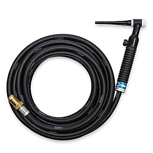Miller Weldcraft WP26V25RMA-200 TIG Torch Kit w/Accessories, Valve, 25', Rubber
