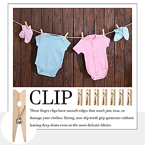 61 Pieces Don't Say Baby Sign 5 x 7 Inch Baby Shower Games and 60 Mini Clothespins Shower Games for Guests Prizes with Baby Shower Pins for Gender Reveal Favors Party Decorations (Greenery Style)