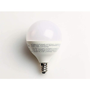 Maxlite Dimmable 5W 2700K G-16.5 Frosted Globe LED Bulb, E12 Base, Enclosed Rated