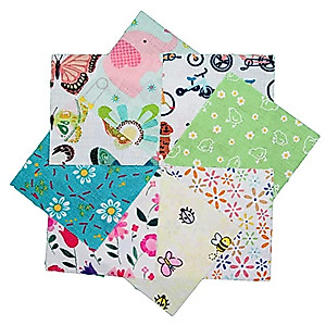 50 pcs 2.5-Inch' Mini Charm Pack, Die Cut Quilting Squares, 100% Cotton for Quilting, Fabric Bundle (I Spy Girls)