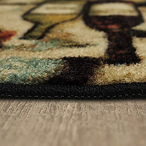 Mohawk Home Mat ,Wine and Glasses, Set