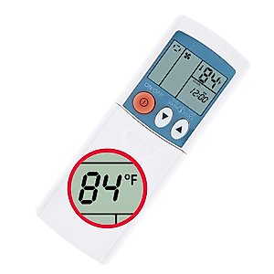 RCECAOSHAN Compatible with Mitsubishi Electric Mr Slim Air Conditioner Remote Control MS12NN2 MS15NN2 MS17NN2 MS09NW2 MS09TW Display in Fahrenheit